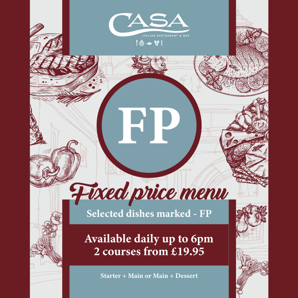 OFFERS | CASA Italian | Seafood Restaurant & Bar | Nottingham
